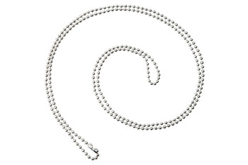 Nickel-Plated Steel Beaded Neck Chain, Length 36" (914mm)