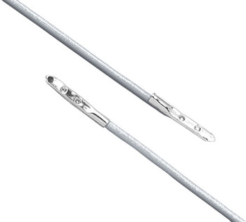 Silver Elastic Neck Cord, with Nickel Plated Steel Barbed Ends, Length ...