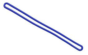 BRADY | Plastic Luggage Loop - 6" BLUE (500 Loops)