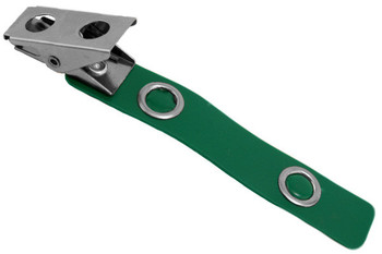 2-Hole Colored Strap Clip - GREEN (100 Pieces)