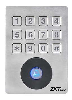 ZKTeco | STANDALONE RFID READER CONTROLLER, METALLIC KEYPAD READER