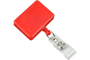 BRADY | Rectangular Badge Reels, RED (100 Reels)