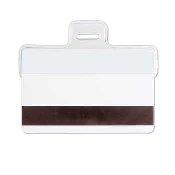 BRADY | Half-Card, Clear Vinyl, Horizontal, Half-Card Holder with Slot ...