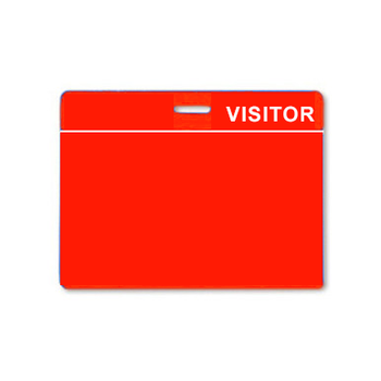 BRADY | Reusable Red CARD BACK with Printed 'VISITOR", 08178 (200 Card ...