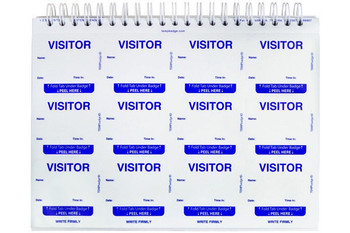 BRADY | TEMPbadge Visitor Badge Log Book (240 Pages)