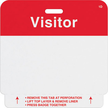 BRADY | One-Day, Single-Piece Slotted Expiring Badge (Handwritten) with ...