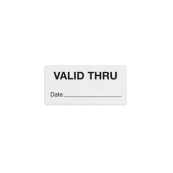 BRADY | 7-Day Expiring Token Front (Handwritten" with Printed 'VALID ...