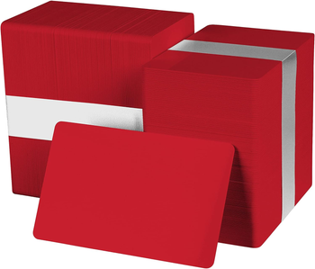 IDE | 30mil Colored RED PVC Cards (500 Cards)