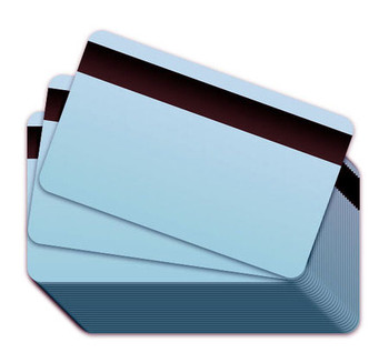 IDE | 30mil, CR80 Colored SKY BLUE PVC Cards with HICO Magnetic Stripe ...