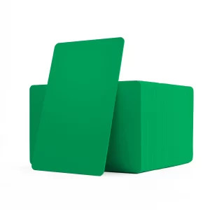 IDE | Green Colored PVC Cards, 760mic/30mil (100 Cards)