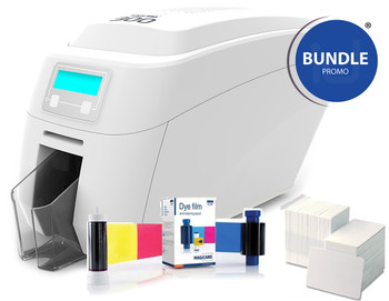 Magicard 300, Dual-Sided, ID Card Printer Bundle, 3300-0021/2-01