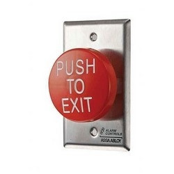 Push to Exit Button, Pneumatic Time Delay, Mushroom, 1-Gang, PUSH TO ...
