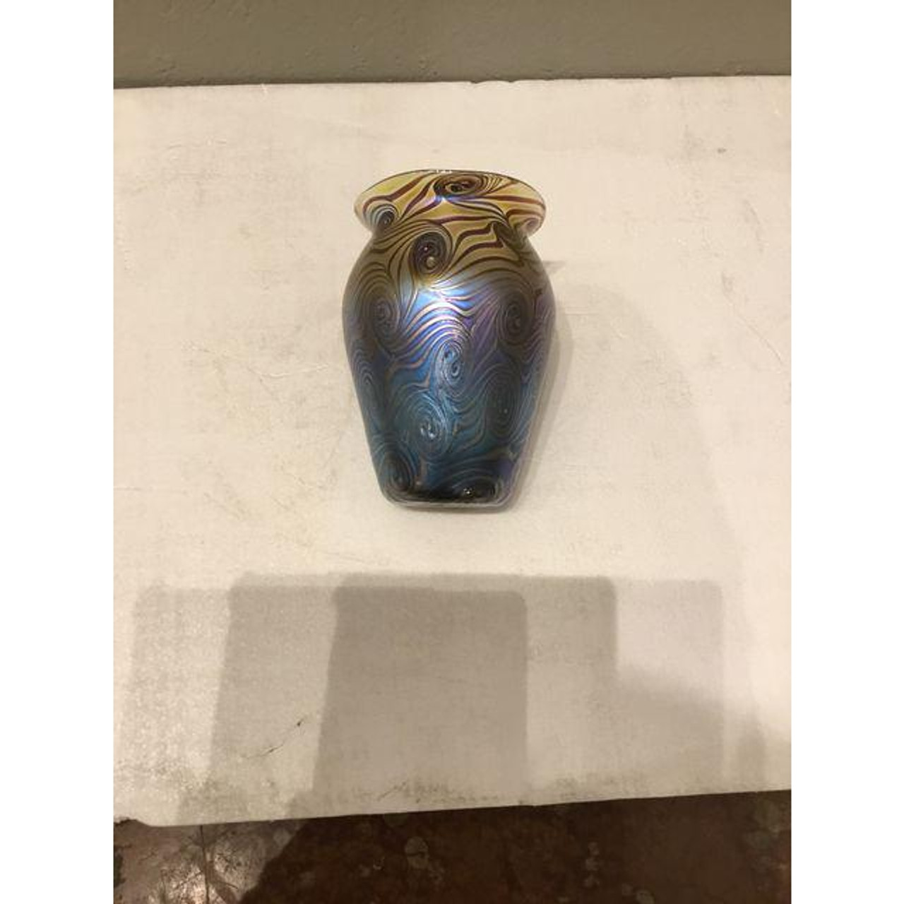 Iridescent Art Glass Vase 14th Street Modern And Vintage Home