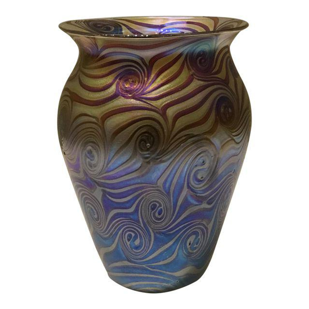 Iridescent Art Glass Vase 14th Street Modern And Vintage Home