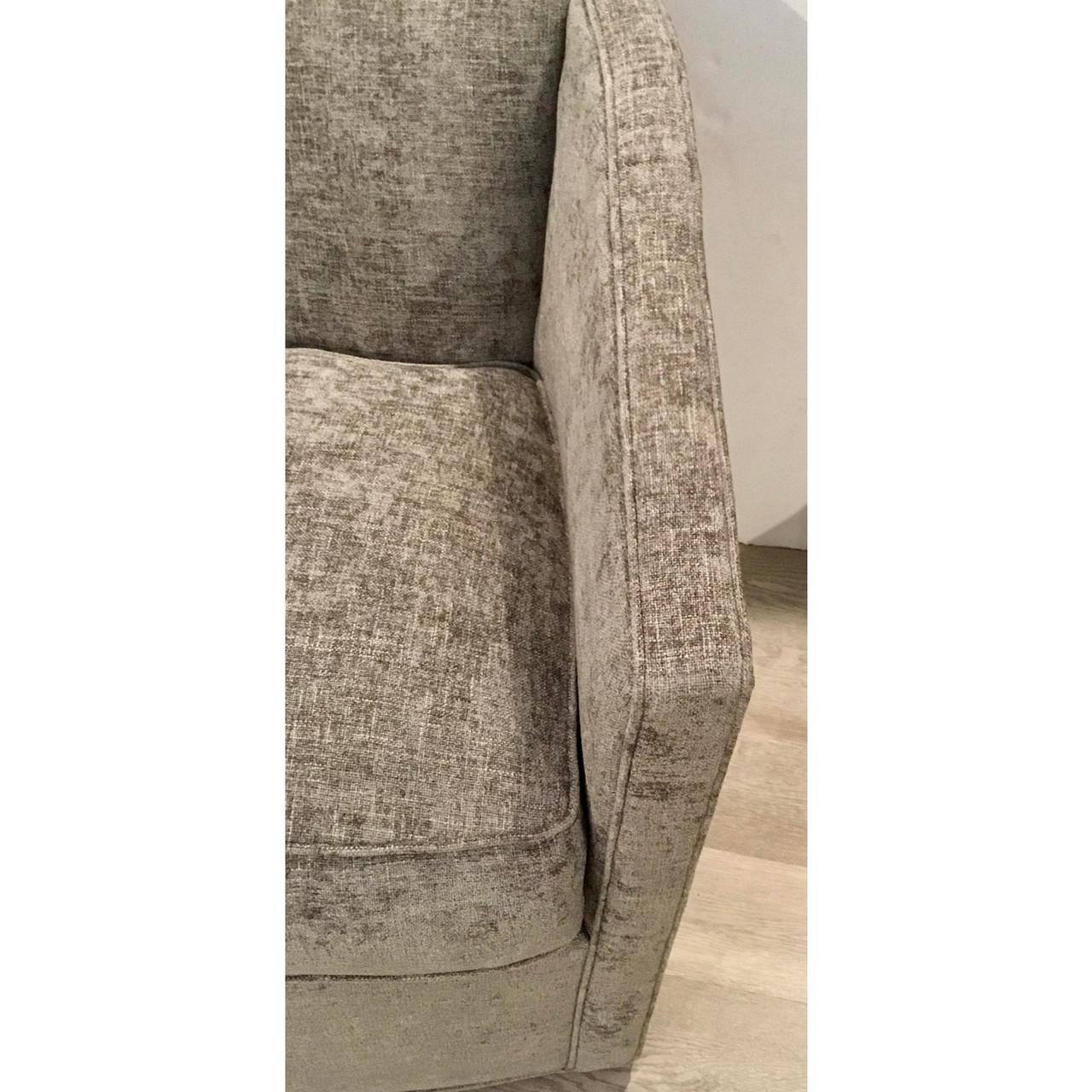 Pearson Modern Gray Chenille Swivel Club Chair