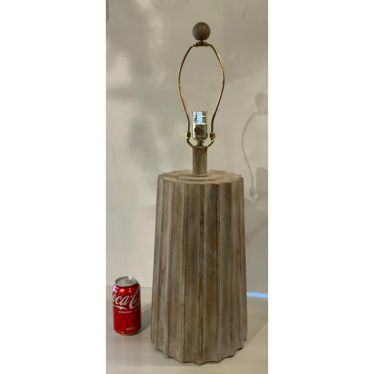 Organic Modern Fluted Cylinder Table Lamp