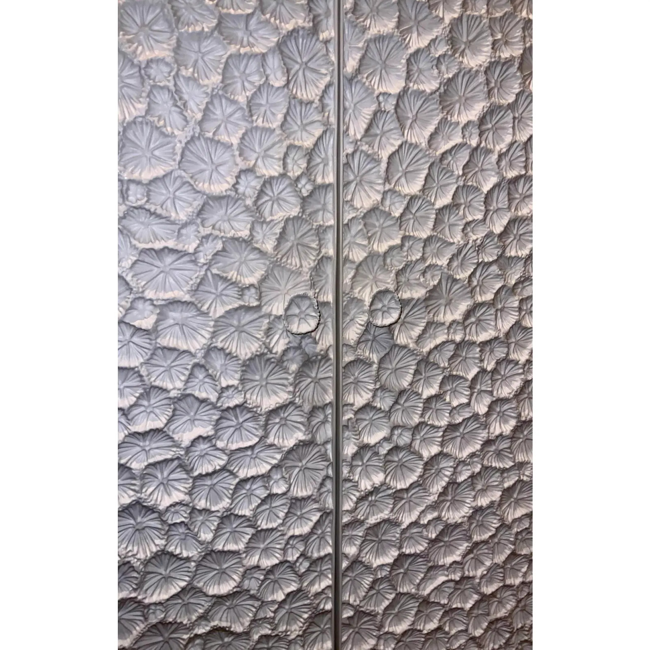 Jonathan Charles Modern Biomorphic Pelagic Cast Metal Bar Cabinet