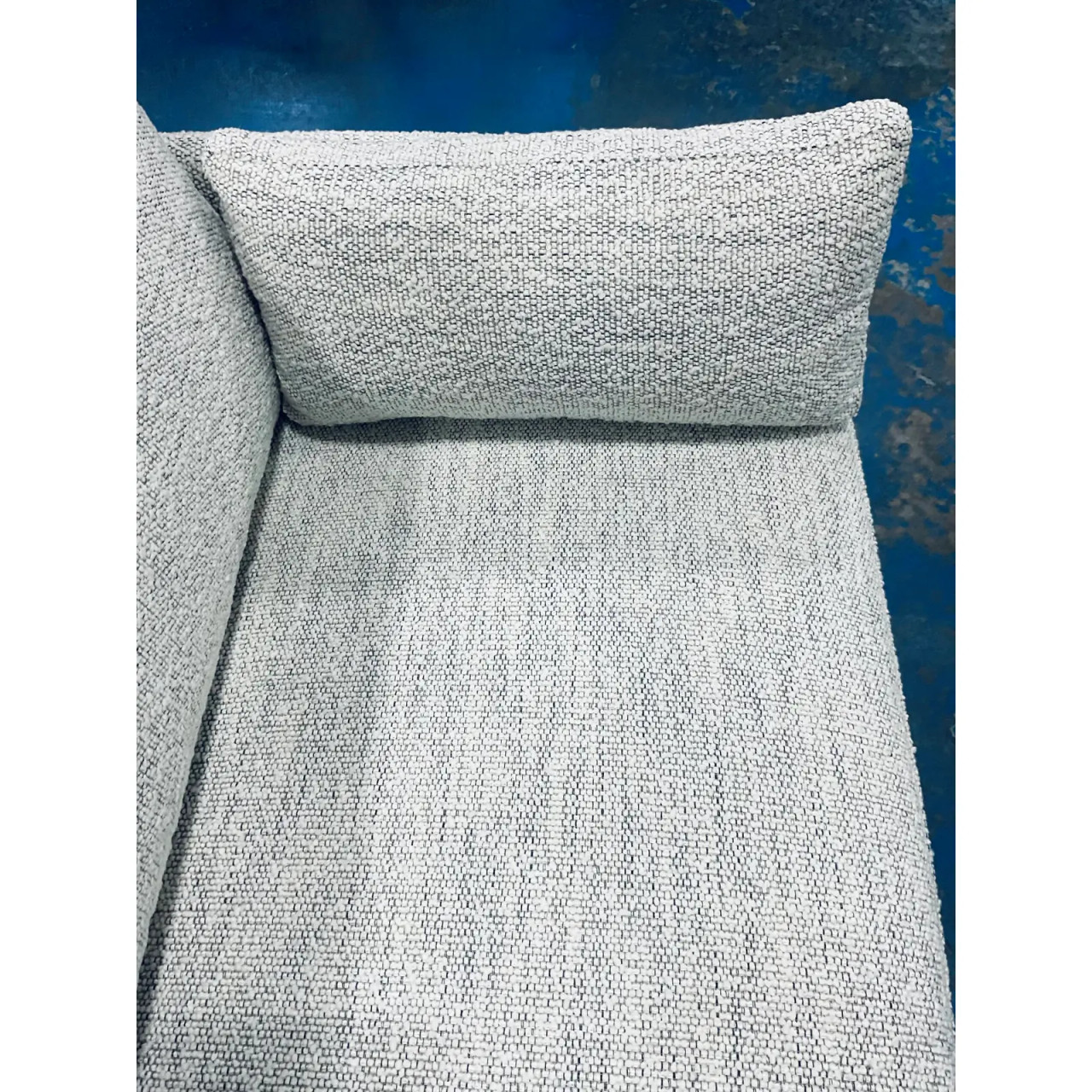 Modern Off-White Boucle Sofa