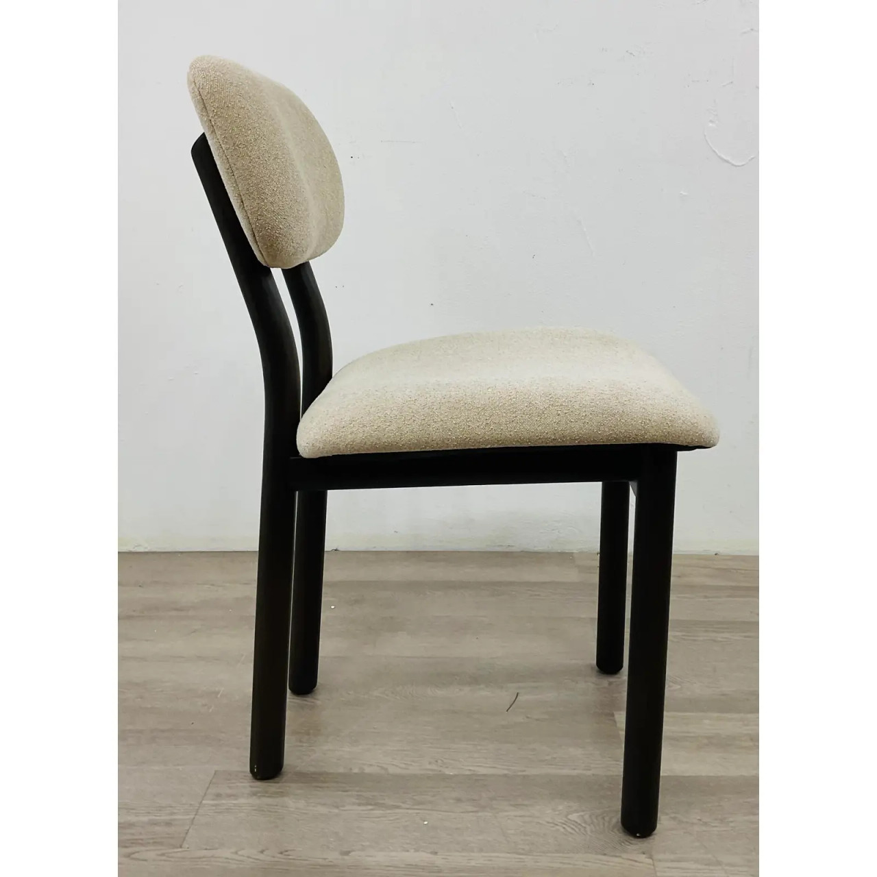 Modern Beige Sculpt Dining Chair