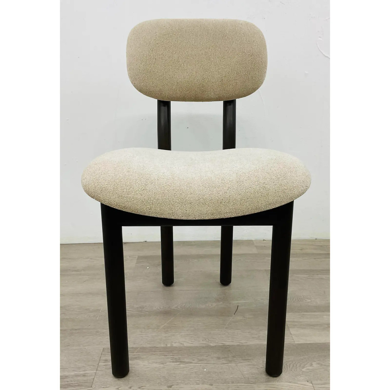 Modern Beige Sculpt Dining Chair