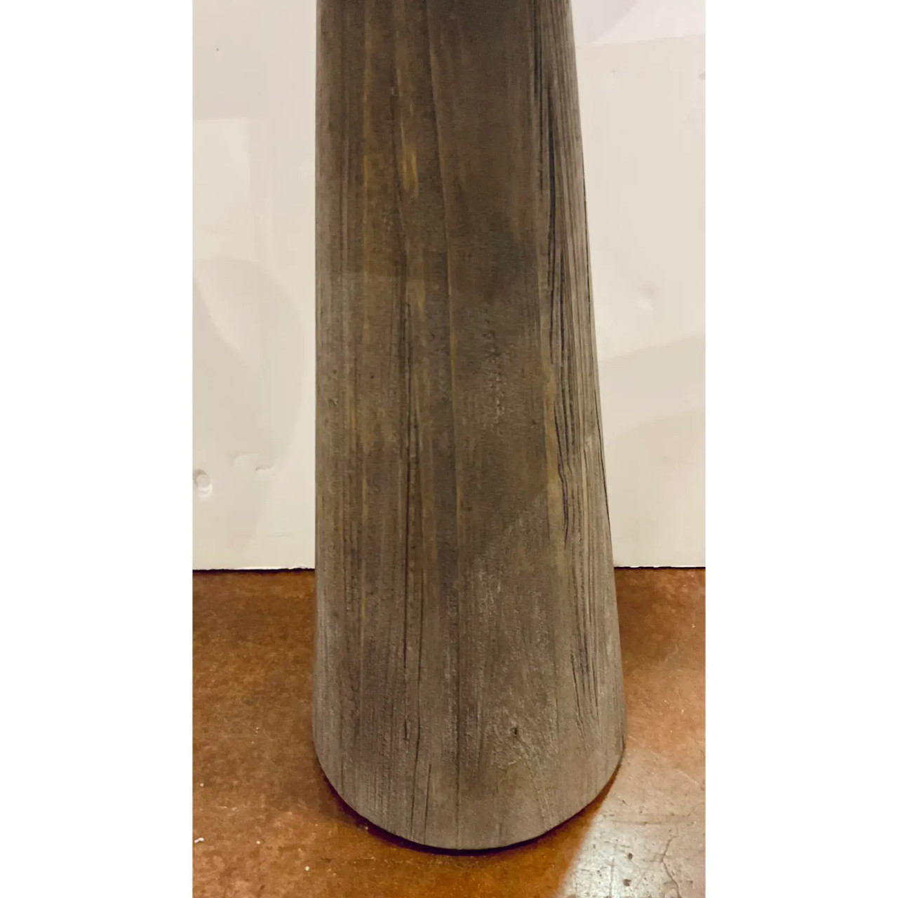 Hooker Greige Wood Oval Spot Table