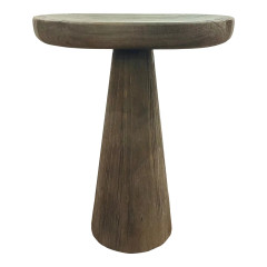Hooker Greige Wood Oval Spot Table