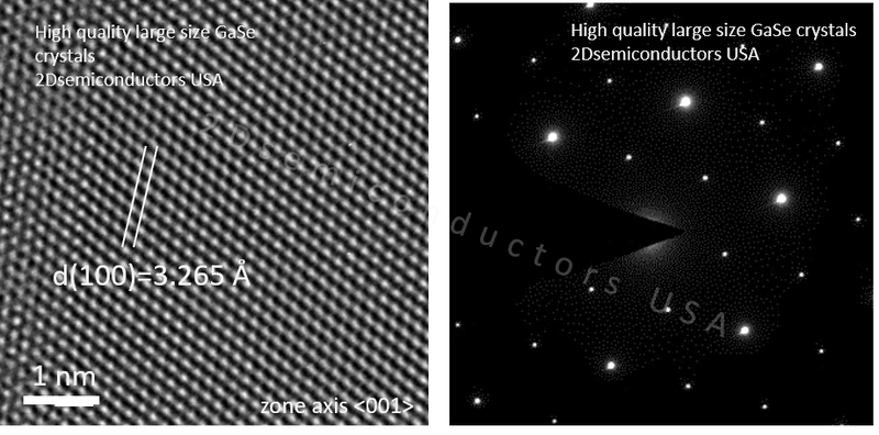 GaSe crystals : 1 cm size high quality 2D crystals - 2Dsemiconductors USA