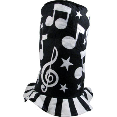 Felt Hat Music Notes Black & White - Alabanza Music: Education from birth