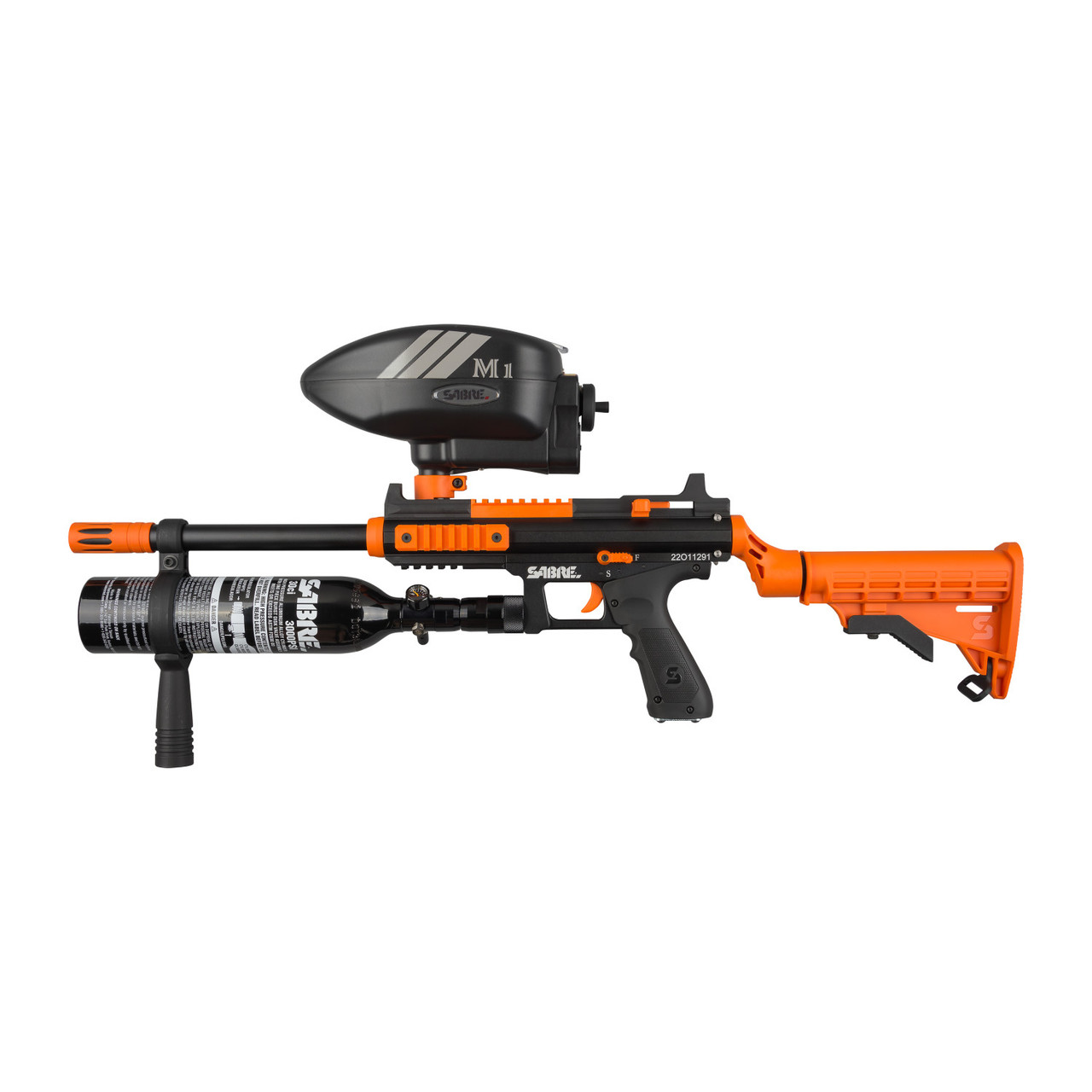 SABRE 0.68 Caliber Fully Pneumatic Semi-Automatic Carbine Launcher, 30 ...