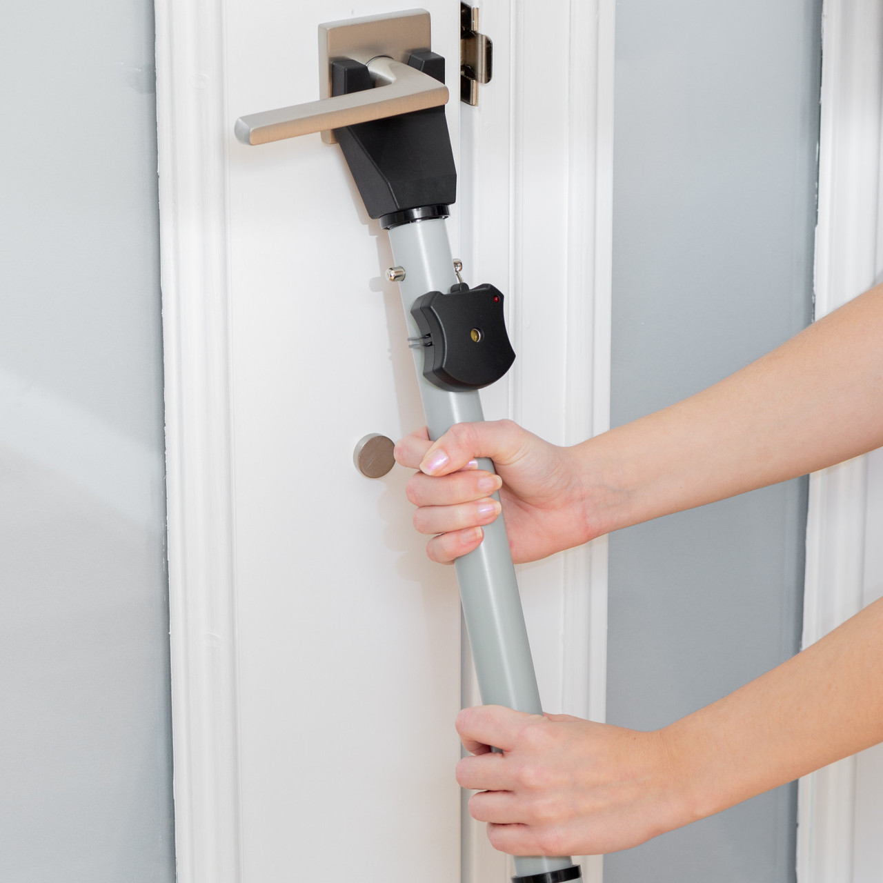 Door Security Bar with Removable Vibration Detecting Alarm - SABRE