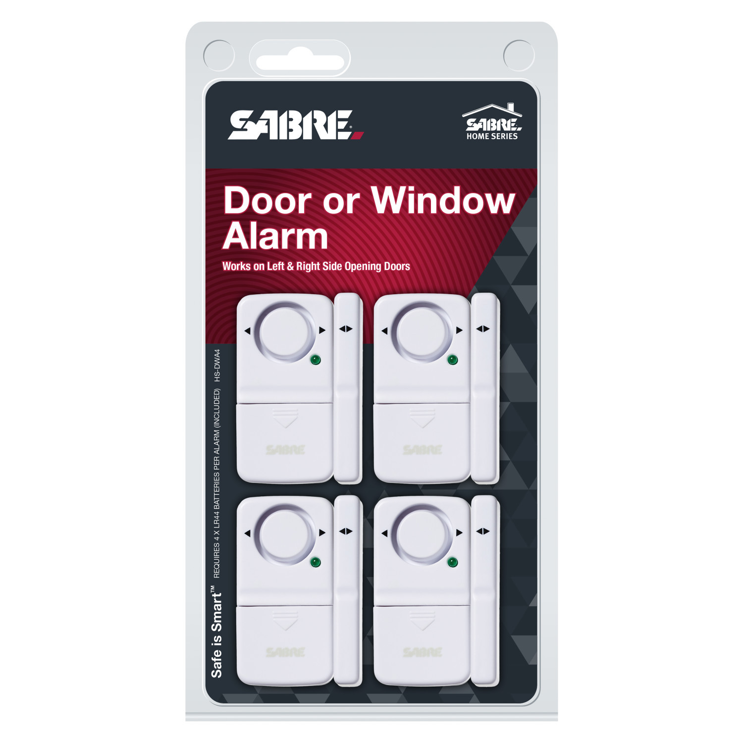 Home Door & Window Alarm | 4-Pack | SABRE
