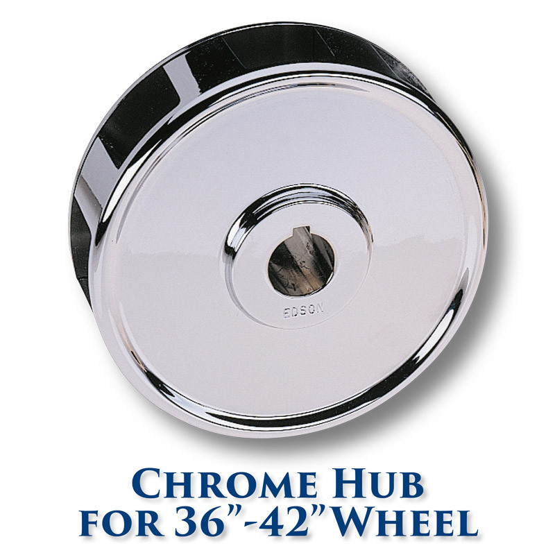 Edson Marine: Chrome Hub for 36-inch-42-inch Dia. Wheels (667CH-6)
