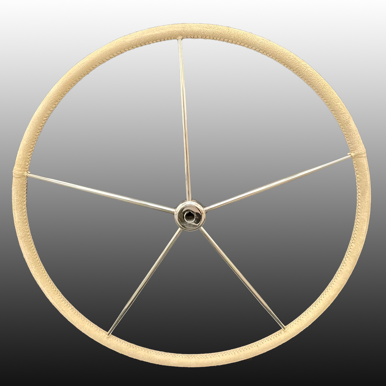 Leather wrapped Destroyer Wheel - Straight Hub