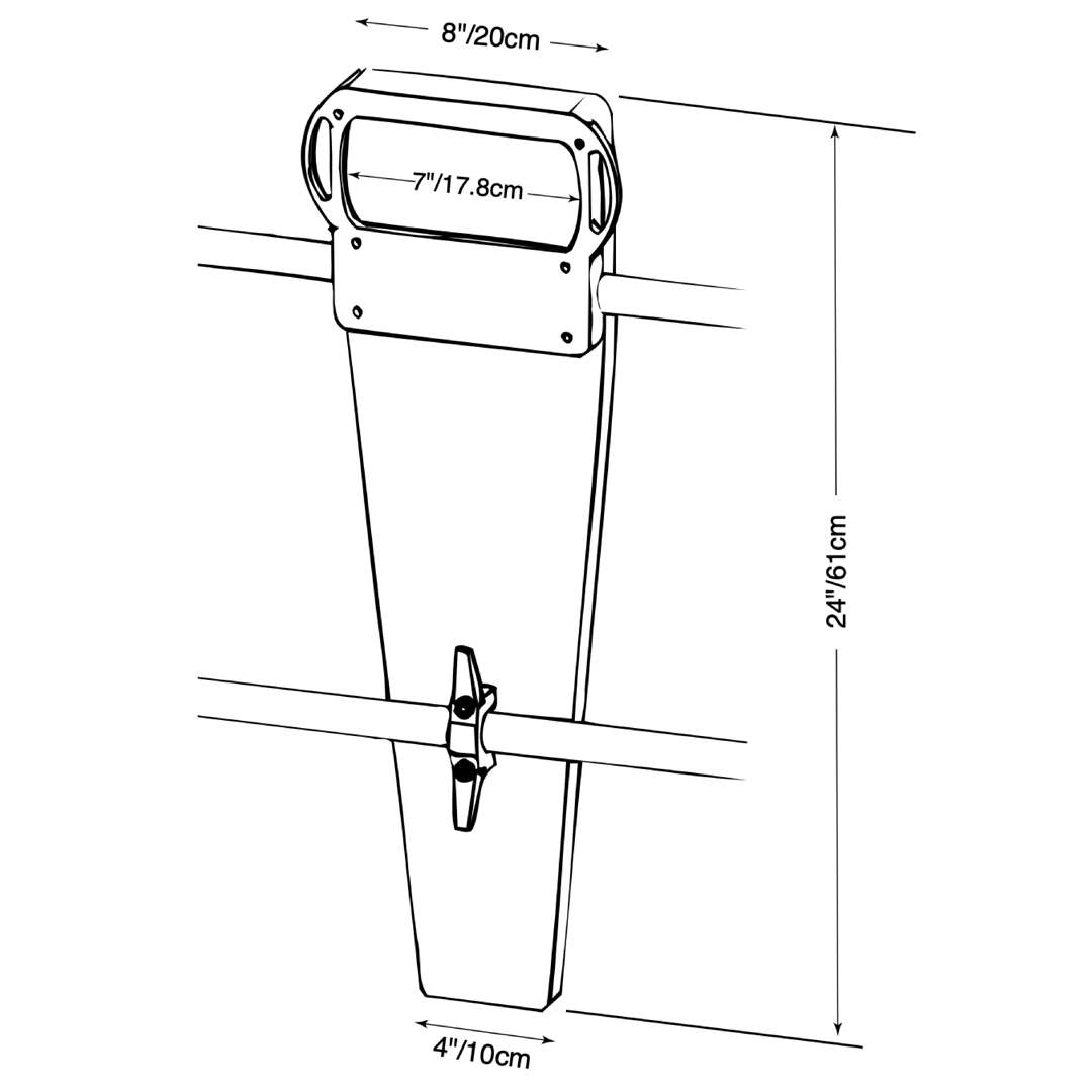 Edson Marine: Stern Rail Outboard Motor Mount - Stainless Steel for 1 ...