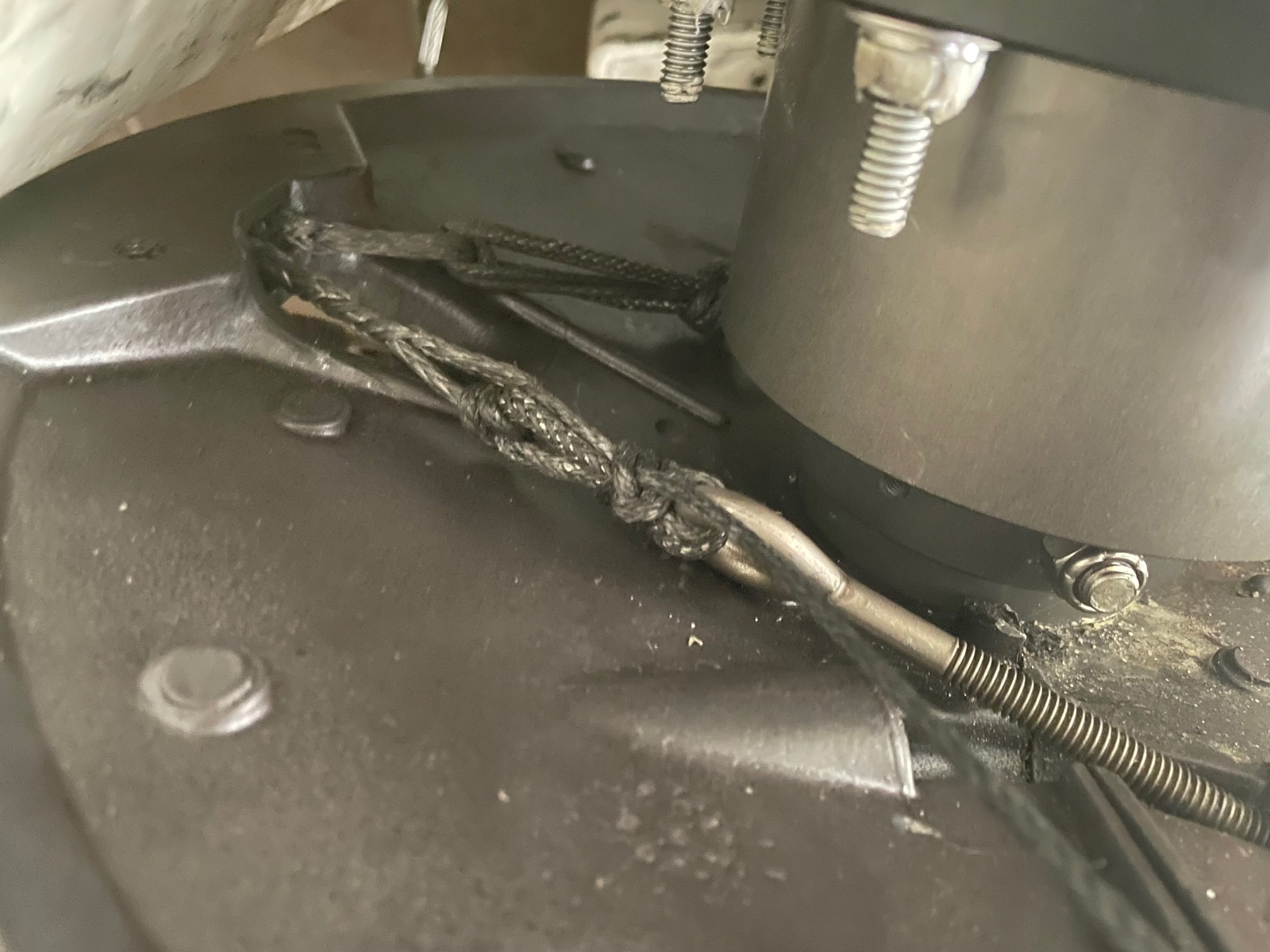 Replacing wire steering cable with Dyneema part 2 - the install - Edson ...