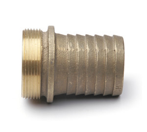 Plumbing Threaded Coupling - 1.5" Male Thread x 1.5" Hose Barb - Brass