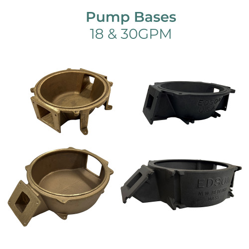 Pump Base ONLY - Side Inlet - Bronze & Aluminum - 18 &30 GPM