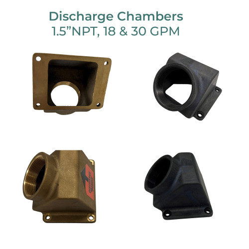 Discharge Chamber 1.5in ONLY - Side Inlet - Bronze & Aluminum - 18 &30 ...