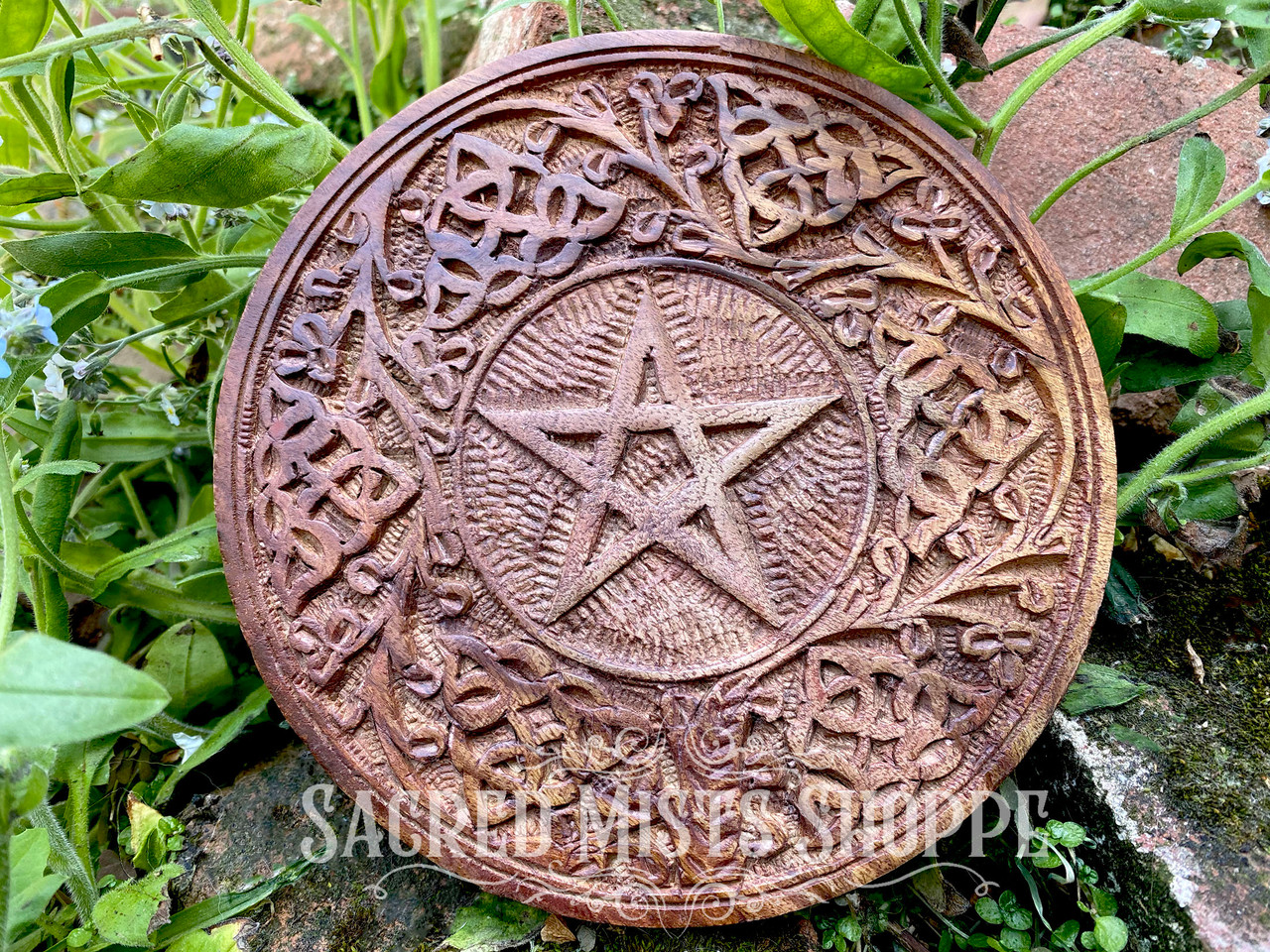 Pentacle Altar Paten 3" | Sacred Mists Shoppe