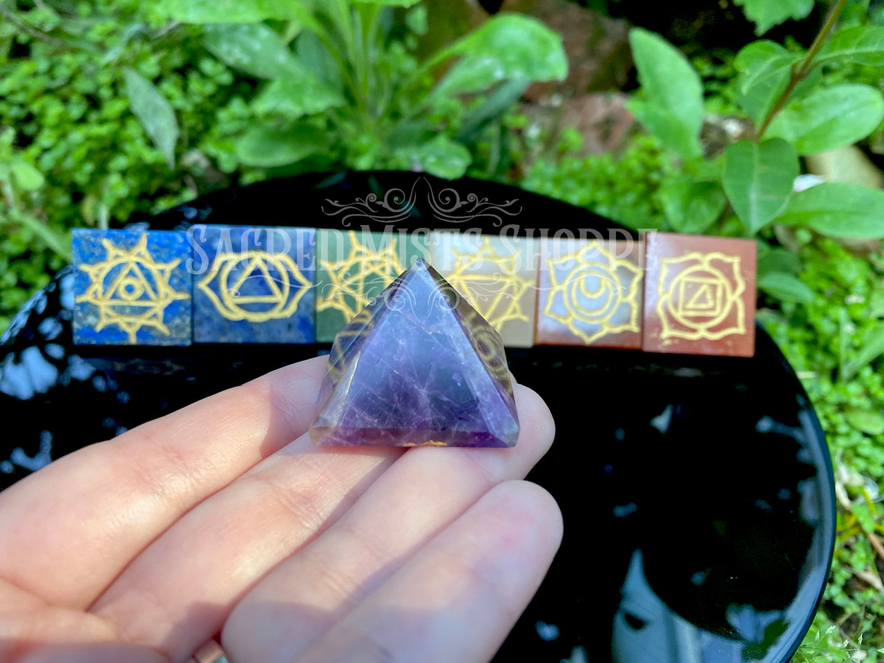 Chakra Goddess with Handpainted Accents Altar Statue for Energy Work ...