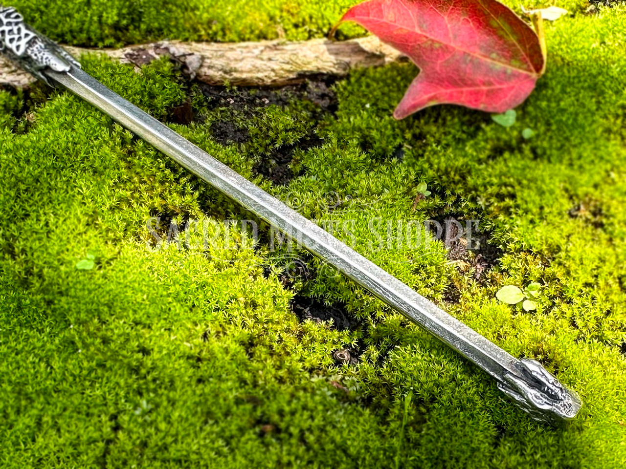 Celtic Wand Pewter with Crystal Tip for Focus, Directing Energy ...