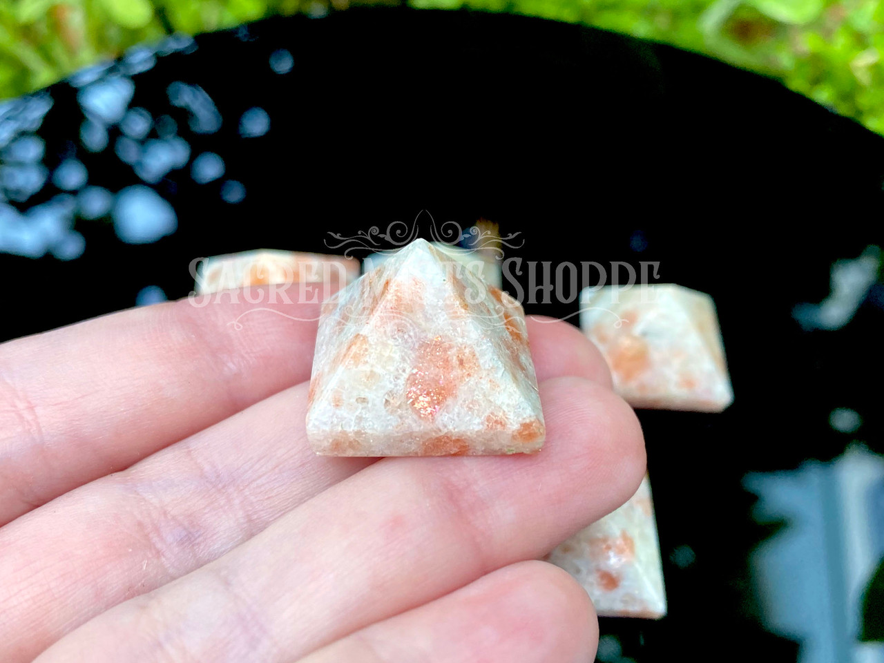 Sunstone Crystal Pyramid for Personal Power, Freedom, Abundance ...