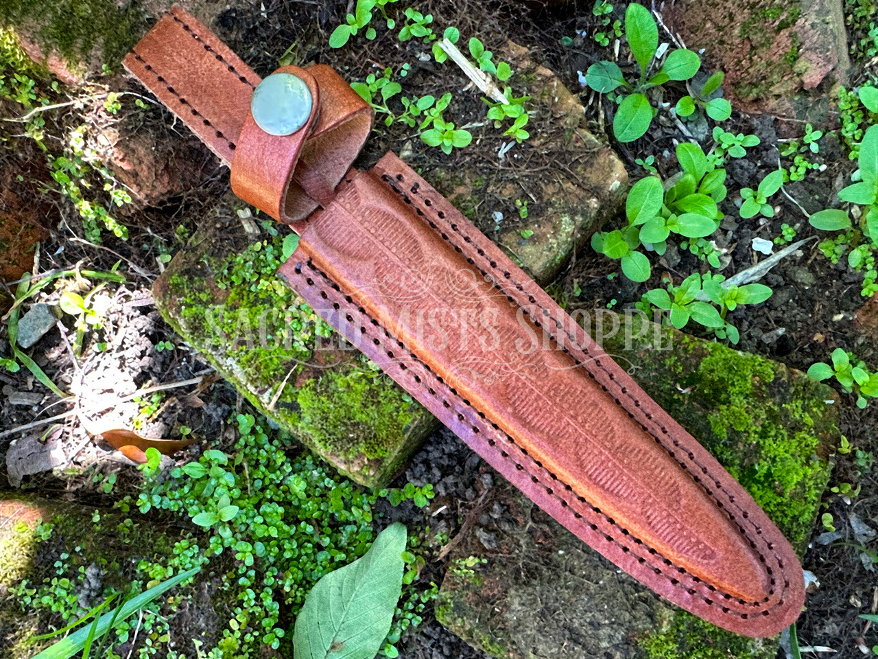 White Witch's Athame with Bone Handle and Brass Pommel for Directing ...