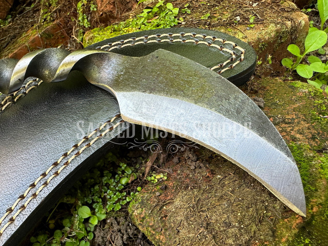Herbalist's Claw Boline Forged Blackened Steel for Ritual Work, Wicca ...