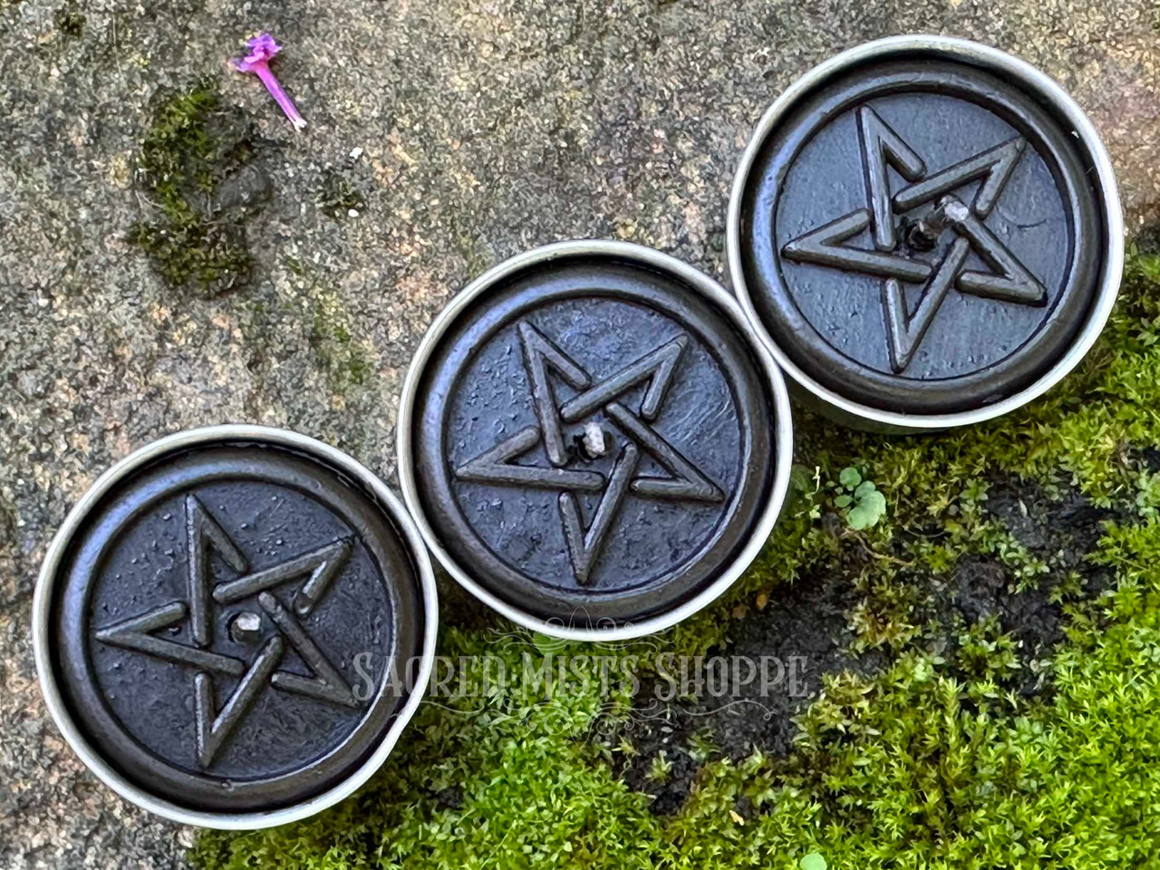 Pentacle Tea Light Candle Trio Set: Bring Magic into Your Living Space ...