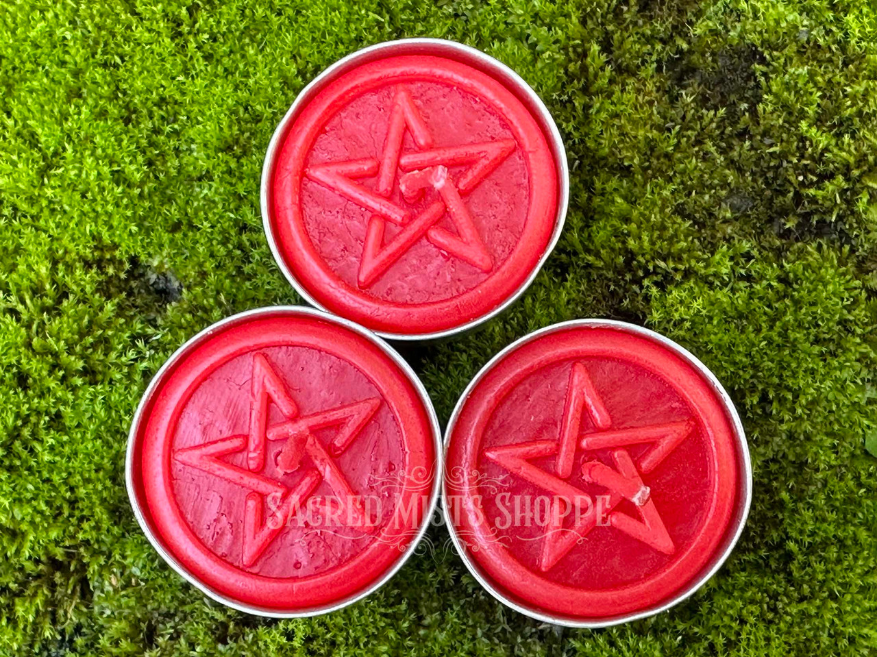 Pentacle Tea Light Candle Trio Set: Bring Magic into Your Living Space ...
