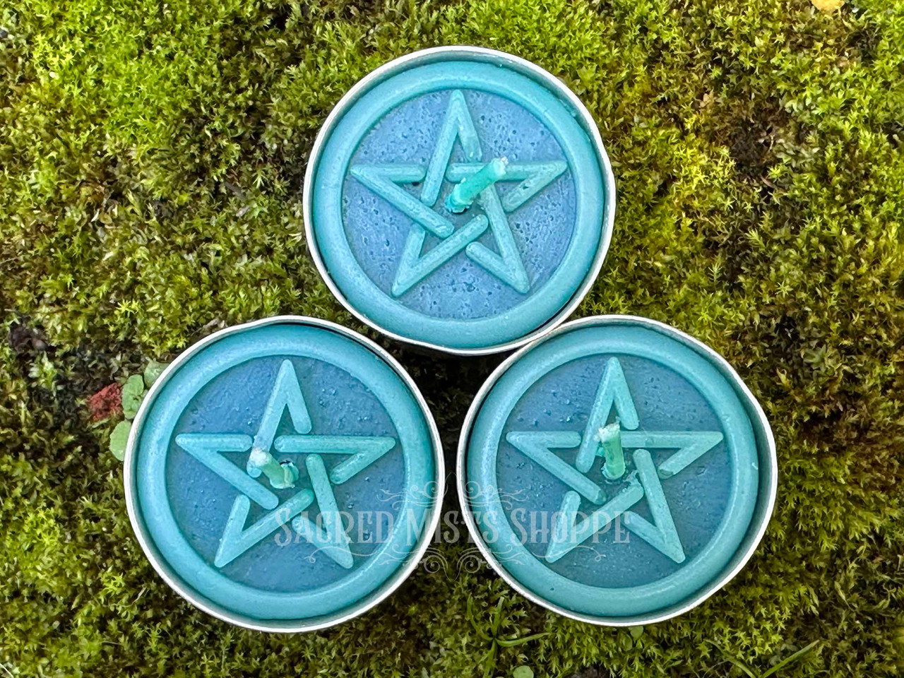 Pentacle Tea Light Candle Trio Set: Bring Magic into Your Living Space ...
