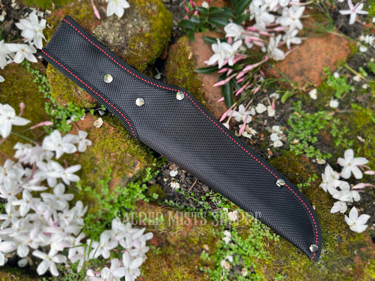 Enchanted Witch's Ritual Knife Athame with Black Wood Handle, Red Wood ...