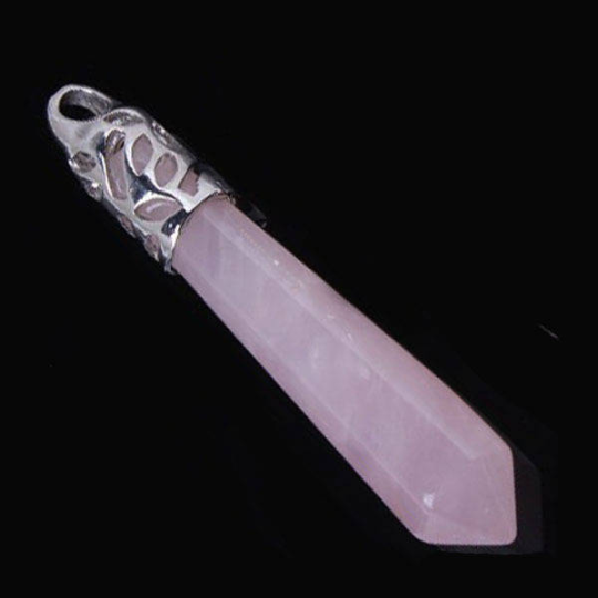 Rose Quartz Crystal Point Pendant | Sacred Mists Shoppe
