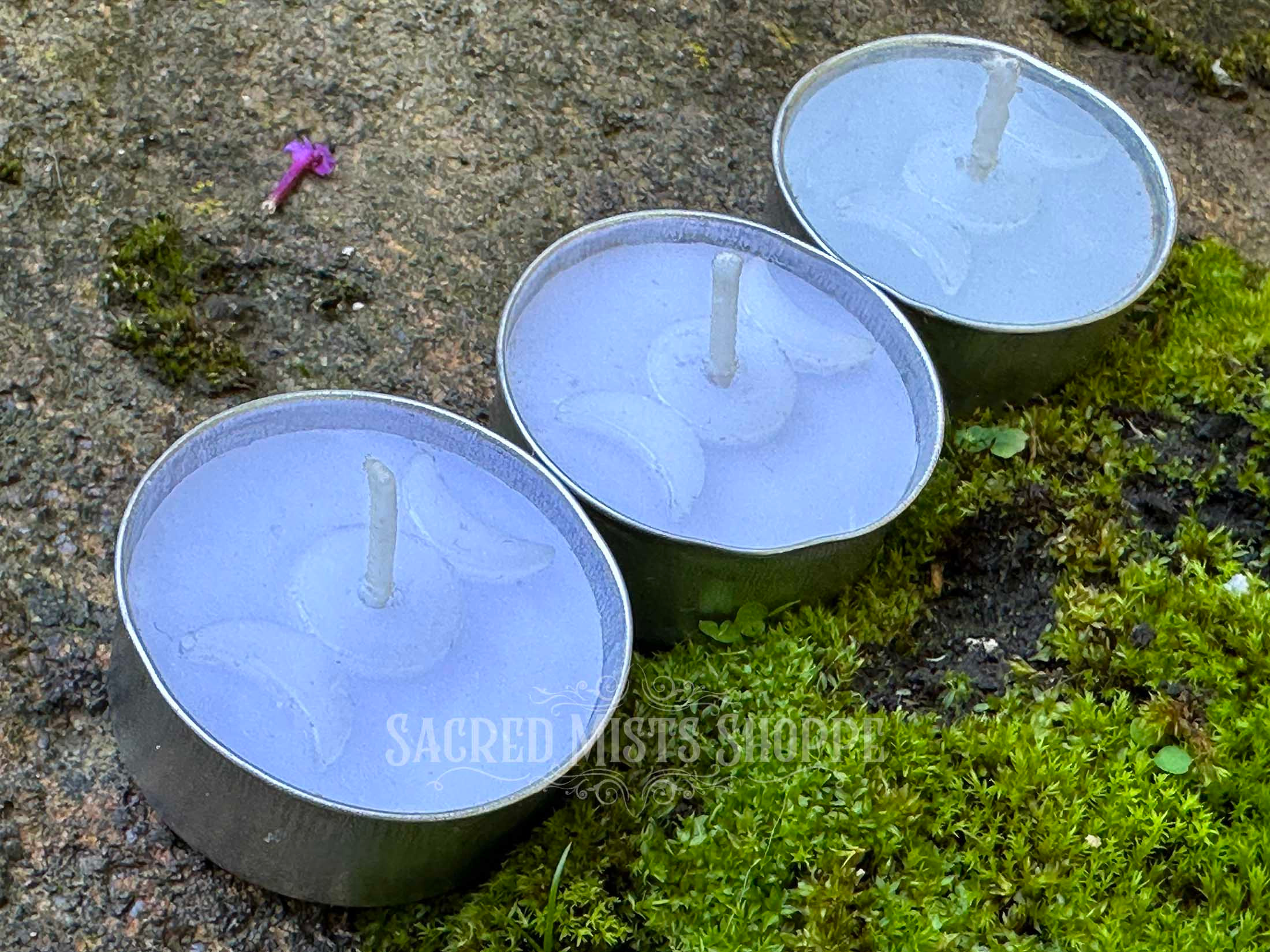 Triple Moon Tea Light Spell Candle Trio Set: Illuminate with Lunar ...